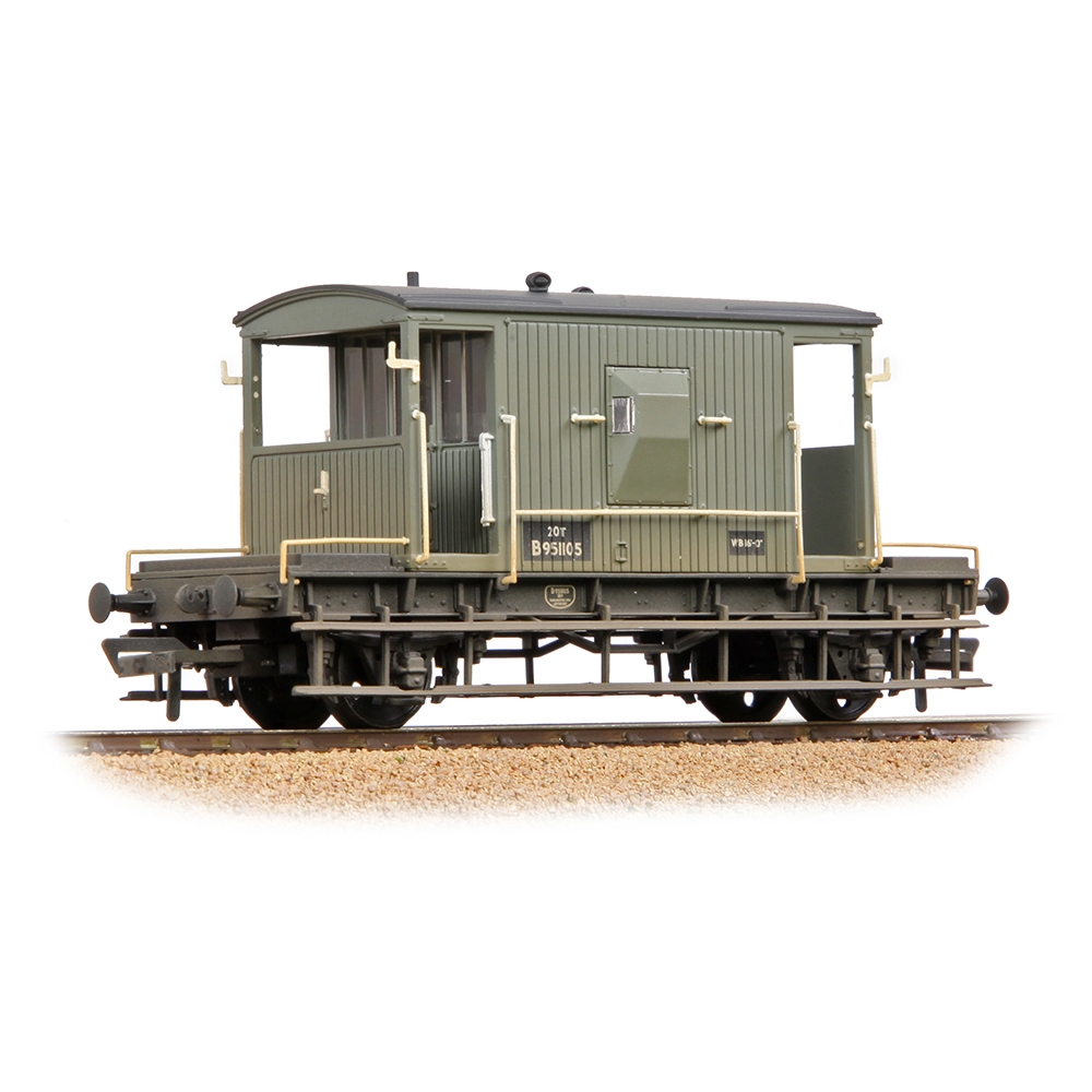 Bachmann 37-528F BR 20T Brake Van BR Grey (Early) [W]